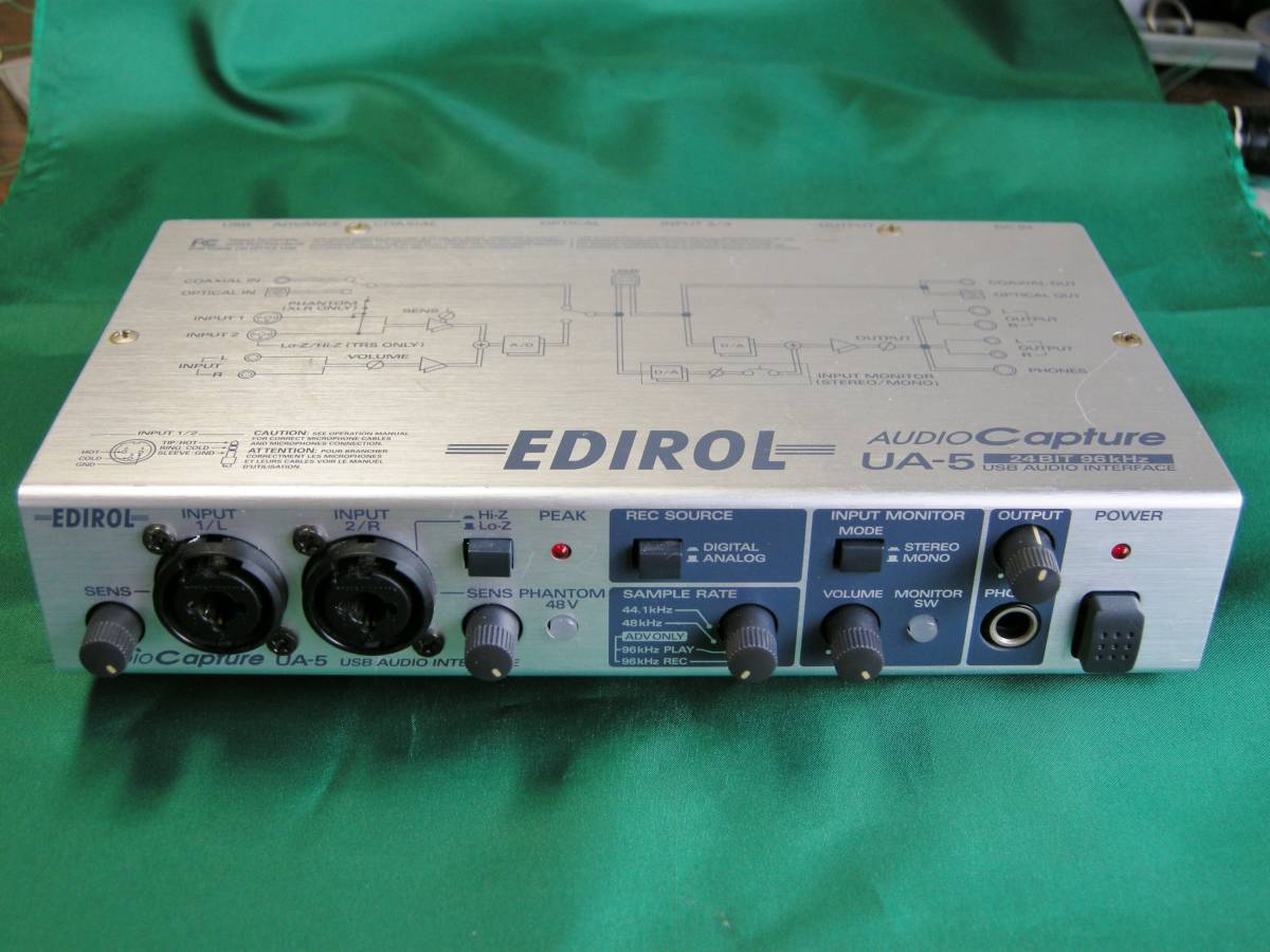 EDIROL UA－5 USB オーディオインターフェース 現状渡し(オーディオインターフェース)｜売買されたオークション情報、yahooの ...