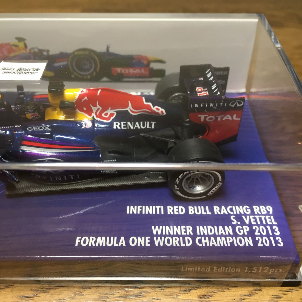 1/43 INFINITI RED BULL RACING RB9 S.VETTEL WINNER INDIAN GP 2013 WORLD ...