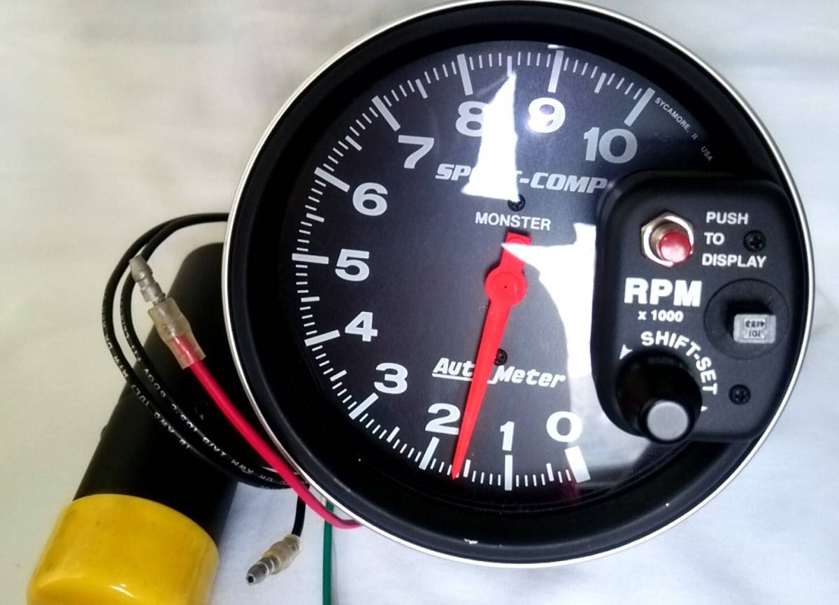 オートメーター 3904 シフトライト付 タコメーター SPORT-COMP MONSTER 3904 120パイ(タコメーター)｜売買された ...