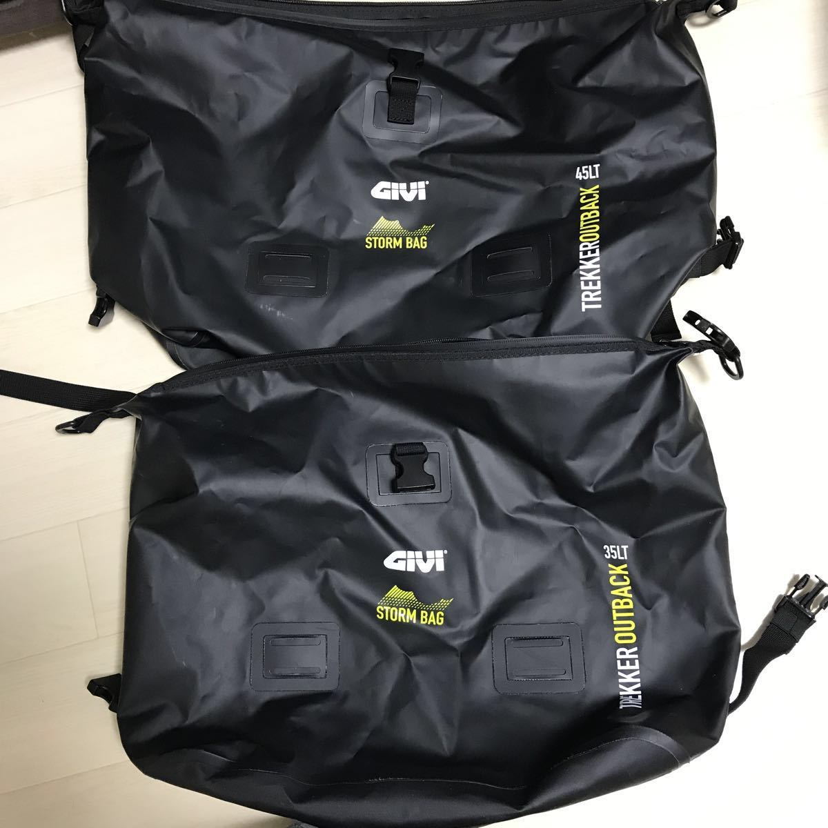 GIVI 防水インナーバッグ T506 T507 2点セット 使用1回のみ STORM BAG OUTBACK アウトバック パニアケース ...