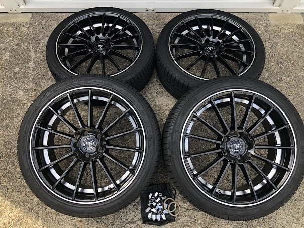 売切 WORK RYVER レイバー F015 8.5J+38 X20 PCD 114.6 MICHELIN タイヤ4本セット アルファード ...