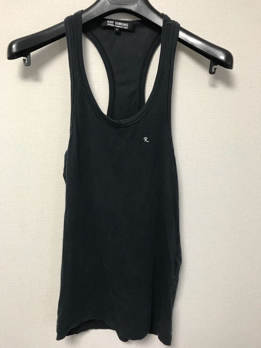ラフシモンズ タンクトップ 44｜RAF SIMONS Tシャツ カットソー 2007SS ブラック(その他)｜売買されたオークション情報、yahooの商品情報をアーカイブ公開 ...