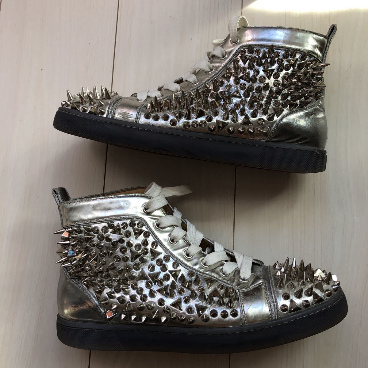 クリスチャンルブタン メンズ 41 pikpik silver 銀座正規品 証明書 スニーカー ハイカット(男性用)｜売買されたオークション情報、yahooの商品情報をアーカイブ公開 ...