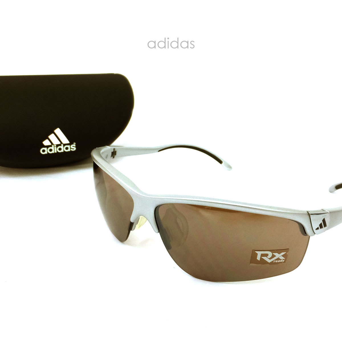 adidas スポーツサングラス adivista a164 01 6060 L ブラウン×グレー 度無し アクティビティ アディダス 外箱 ...