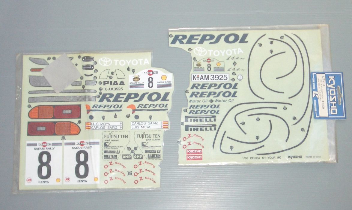 京商 セリカ GT-FOUR ラジコンカー用 1/10 kyosho CELICA REPSOL RCラジコンカー デカールステッカー ボディ ...