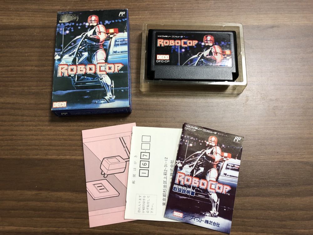1122-601#FC ROBOCOP ロボコップ ソフト DECO 任天堂 箱付き ゲーム ファミコン(アクション)｜売買されたオークション ...