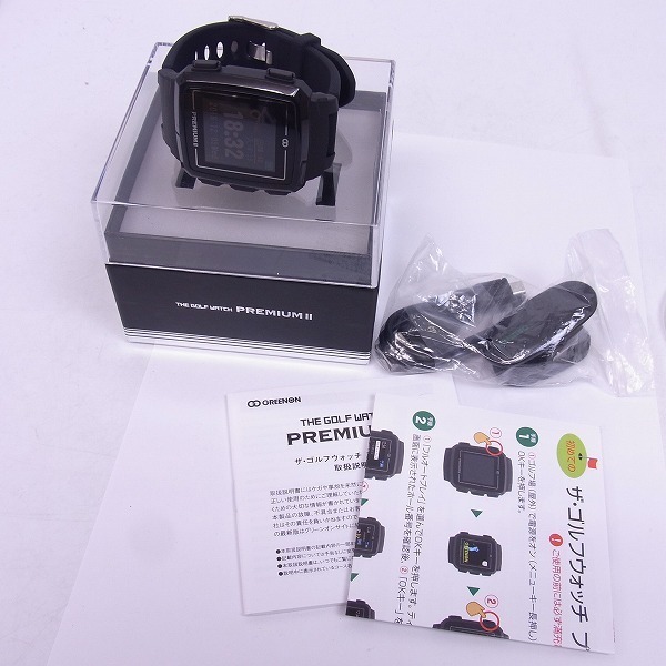 MASA/マサ GreenOn THE GOLFWATCH PREMIUM Ⅱ/グリーンオン ゴルフウォッチ プレミアム 2 ブラック ...