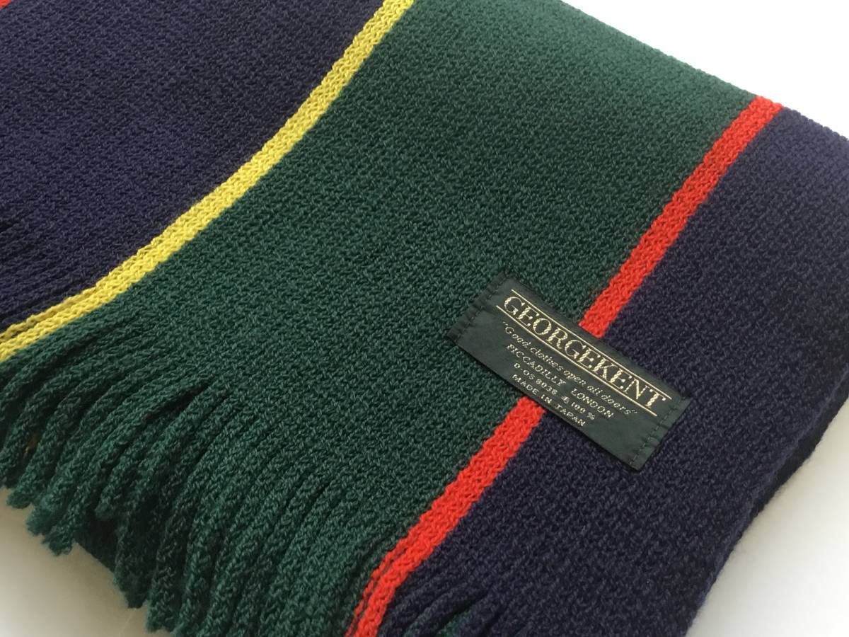 アイビーストライプ GEORGE KENT ジョージケント ビンテージマフラー MADE IN JAPAN / VAN JAC Kent SCENE IVY J.PRESS トラッド(男性用 ...