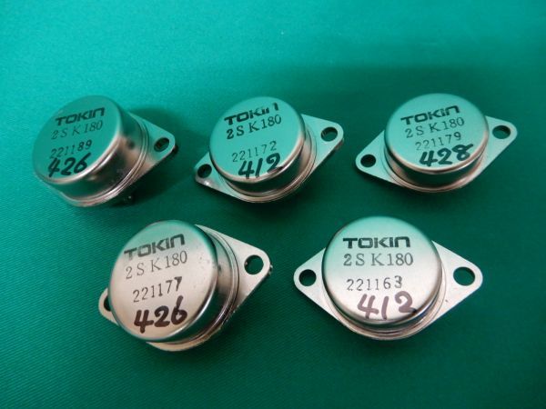 TOKIN 2SK180 トランジスタ 5個セット 品 トーキン FET(トランジスタ)｜売買されたオークション情報、yahooの商品情報を ...