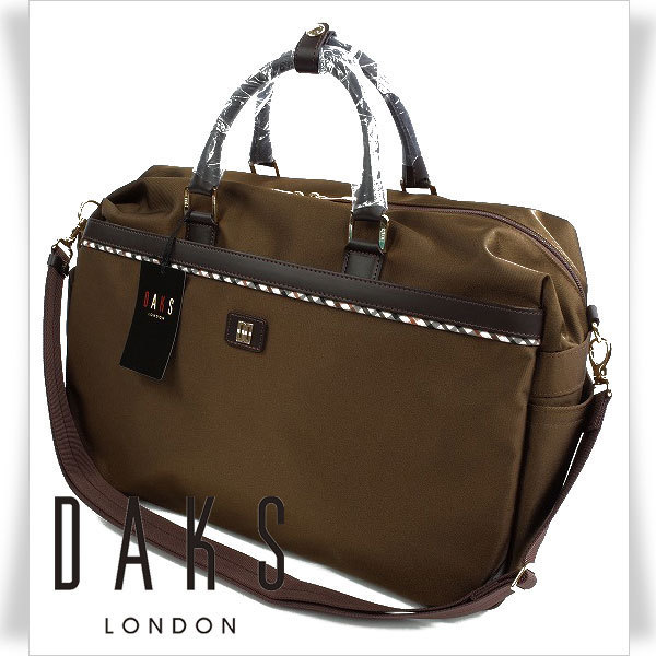 定価4.9万 DAKS ダックス 正規店本物 2WAY ナイロン×牛革レザーボストンバッグ 日本製 旅行や出張に最適 カーキ 5290(ボストンバッグ)｜売買されたオークション情報、yahoo ...