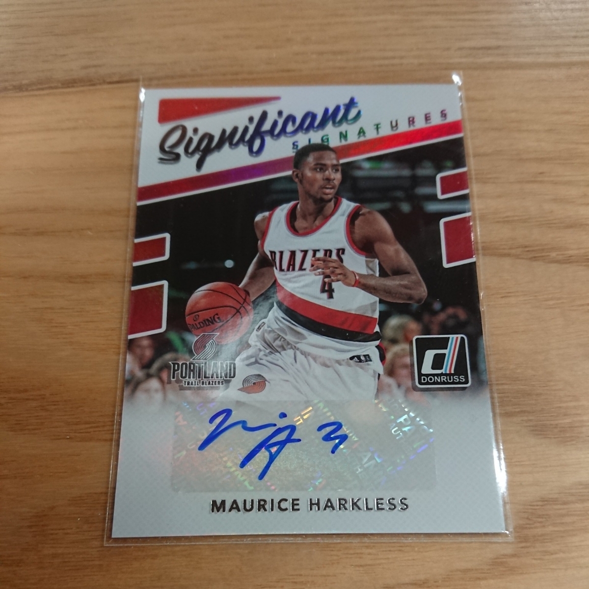 2017-18 Panini Donruss Significant Signatures Maurice Harkless Portland ...