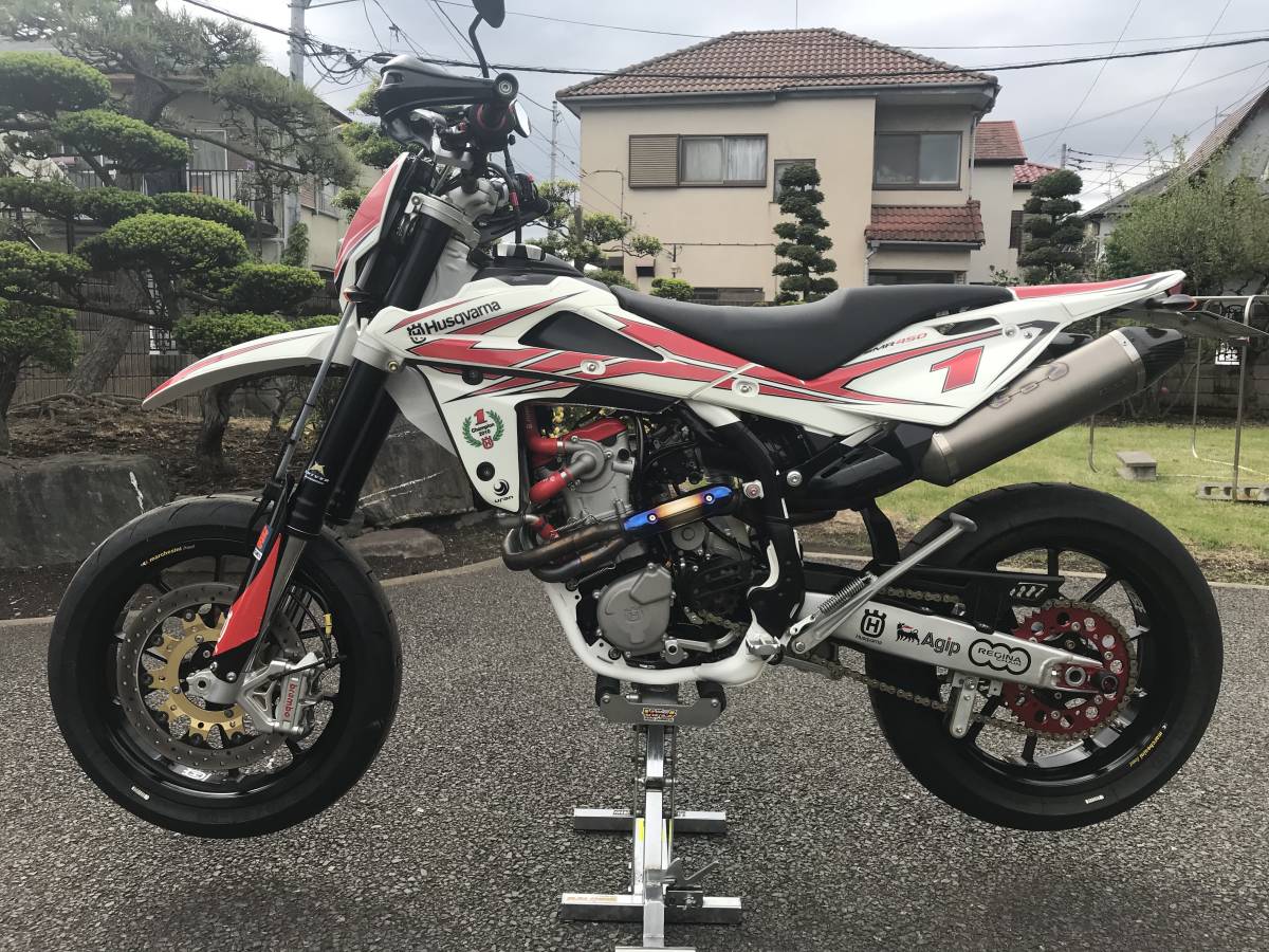 激レア SM450R 2010年 20台限定車 モタード フルパワー仕様 ハスクバーナ パワーパーツKIT サーキット走行無し(ハスクバーナ ...