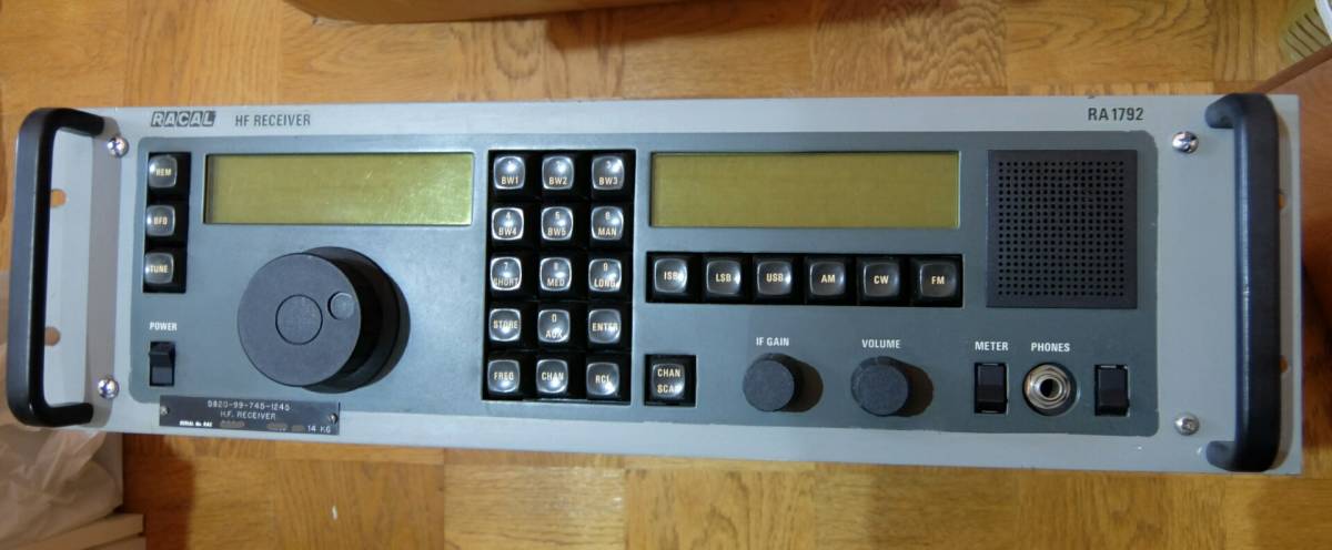 RACAL RA1792 HF RECEIVER 受信機 RACAL COMMUNICATIONS LTD MADE IN ENGLAND ...