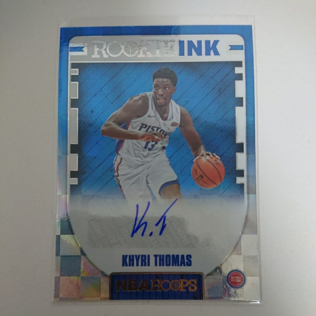 2018-19 Panini Hoops Rookie Ink Autograph Khyri Thomas Detroit Pistons ...