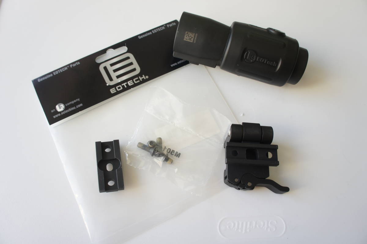 実物 Eotech G23 ブースター Aimpoint Trijicon 海兵隊 海軍 陸軍 Crye 5.11 LBT M4 M16 M9 M1911 Hk416 PVS PEQ(パーツ ...