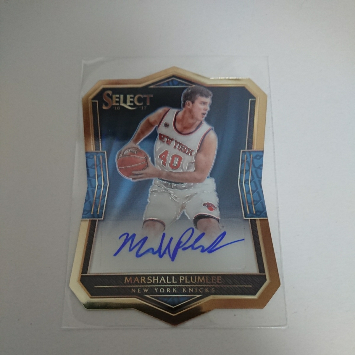 2016-17 Panini Select Autograph Marshall Plumlee New York Knicks 199枚限定 ...