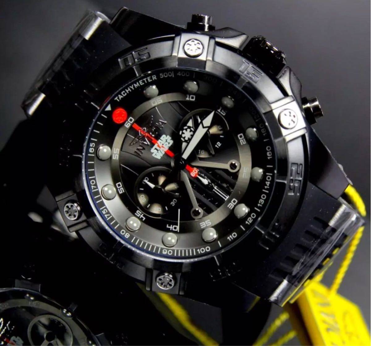 定価16万 インビクタ 26497 スターウォーズ ダースベイダー クロノグラフウォッチ 腕時計 ブラック プレミア INVICTA ダース ...