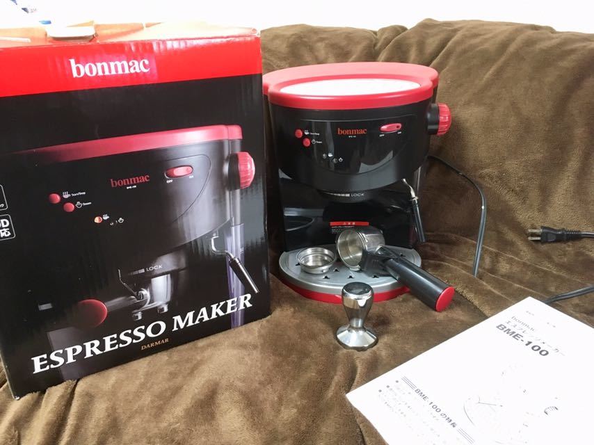 タンパー付き 正常 bonmac エスプレッソメーカー BME-100 コーヒー ラテアート(エスプレッソマシン)｜売買されたオークション情報、yahooの商品情報をアーカイブ公開 ...