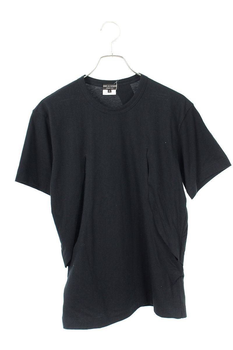 コムデギャルソンオムプリュス COMME des GARCONS HOMME PLUS 16SS AD2015メッシュ切替Tシャツ S ...