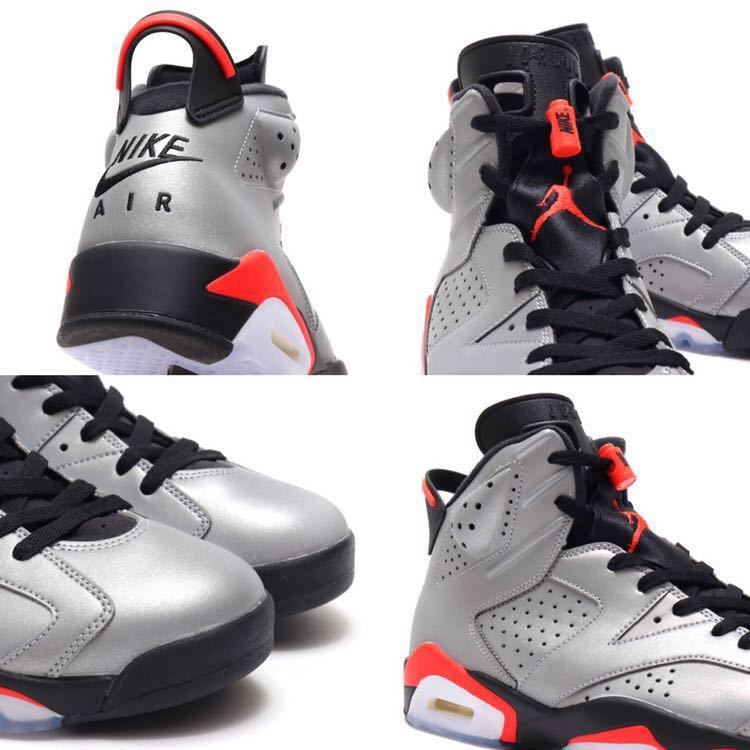 納品書付 試着ナシ 26.5cm AIR JORDAN 6 RETRO SP REFLECT SILVER INFRARED-BLACK ...