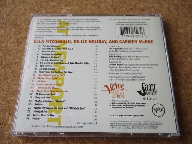 At Newport Ella Fitzgerald Billie Holiday