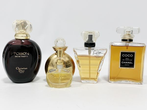 香水 Christian Dior POISON 100ml DOLCE VITA 7.5ml/LANCOME Tresor 50ml ...