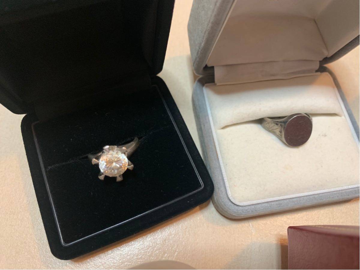 昭和 レトロ 指輪 8点 まとめて セット ヴィンテージ リング アクセサリー 大量 まとめ売り ケース付き ジュエリー ビンテージ Y086 ...