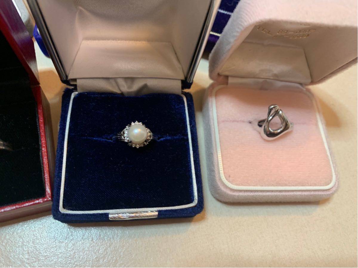 昭和 レトロ 指輪 8点 まとめて セット ヴィンテージ リング アクセサリー 大量 まとめ売り ケース付き ジュエリー ビンテージ Y086 ...