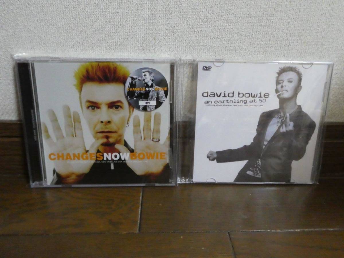 デヴィッド ボウイDavid Bowie/Changes Now Bowie CD 限定ナンバリングステッカー付き ＋ an earthling at 50 スタジオライブDVDR(David ...
