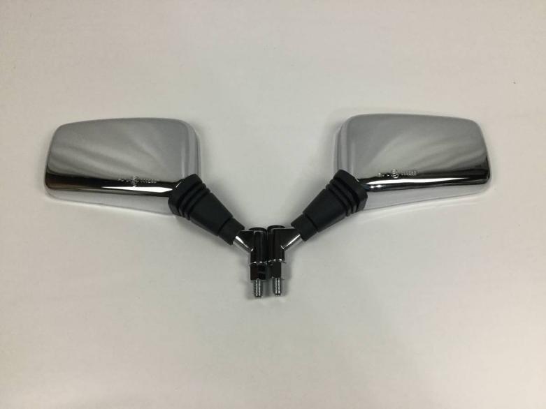 メッキ ナポレオンミラー クロスふう ミラー バックミラー 左右セット 正ネジ 10mm(ミラー)｜売買されたオークション情報、yahooの商品情報をアーカイブ公開 - オークファン ...