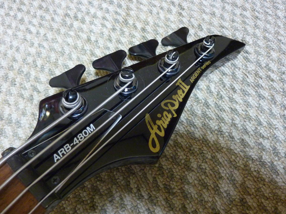 90年代製 アリアプロⅡ製 ミディアムスケールのスリムなBass ARB-480M(Aria Pro II)｜売買されたオークション情報、yahooの商品情報をアーカイブ公開 - オークファン ...
