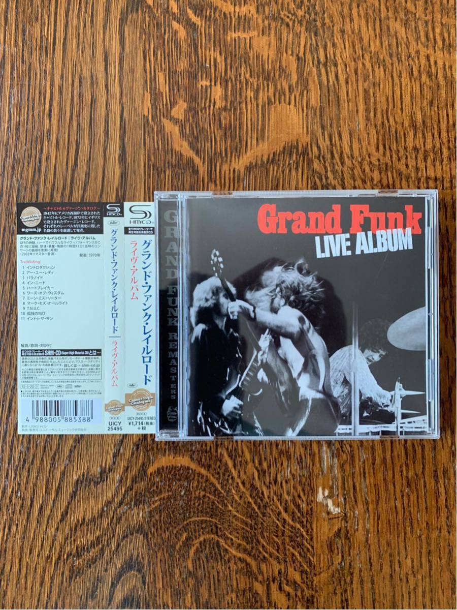 ライヴ アルバム / グランド ファンク レイルロード / 2002年リマスター盤 SHM-CD仕様 帯付き 超(一般)｜売買されたオークション情報、yahooの商品情報をアーカイブ公開 ...