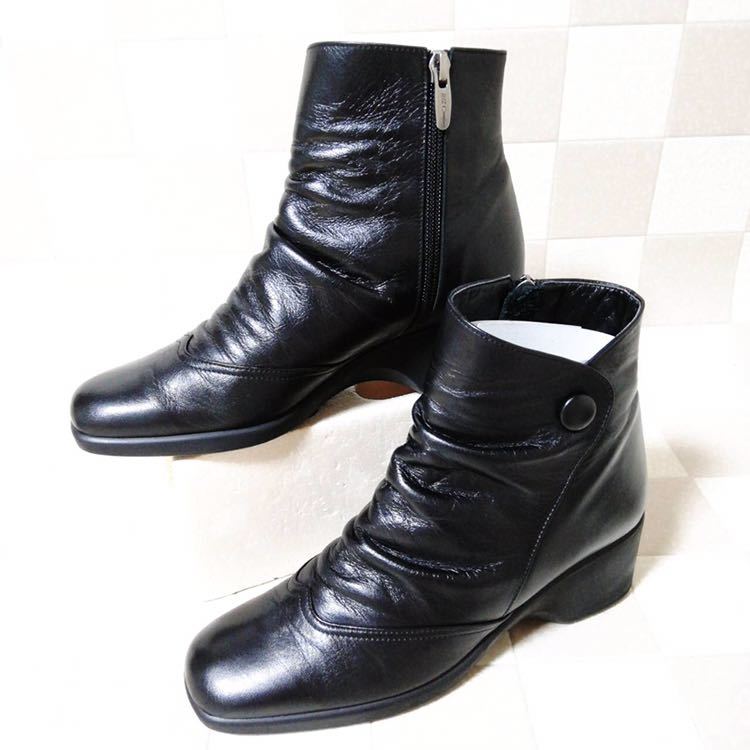 1581 リズコンフォート RIZ Confort レディースショートブーツスニーカー 靴 ヒューズ 24.0 cm EEE 黒 ブラック 日本製(24.0cm)｜売買されたオークション情報 ...