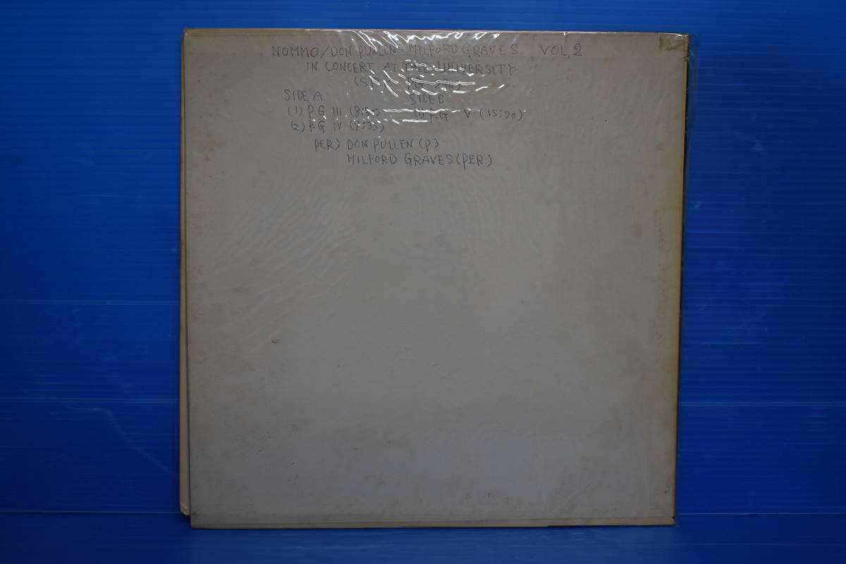 NOMMO MILFORD GRAVES DON PULLEN LP-290 S.R.P フリージャズ レコード(ジャズ一般)｜売買された ...