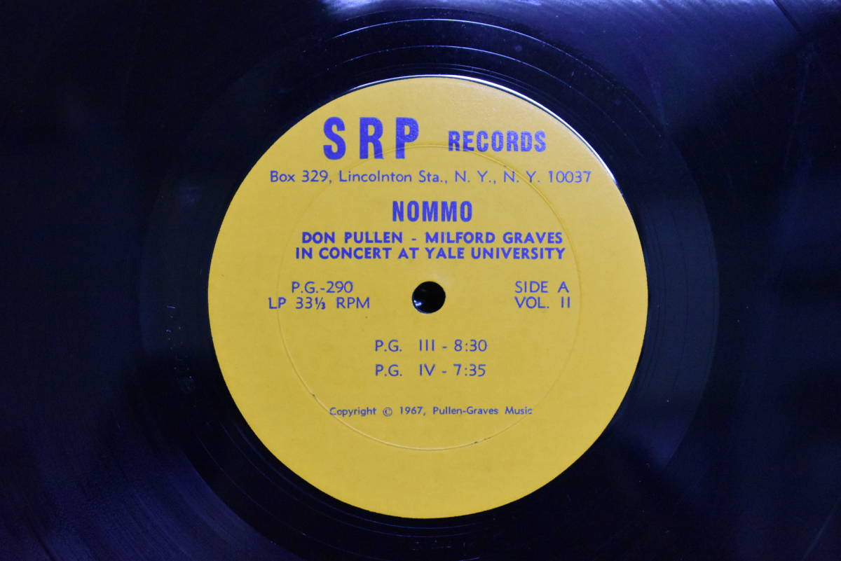 NOMMO MILFORD GRAVES DON PULLEN LP-290 S.R.P フリージャズ レコード(ジャズ一般)｜売買された ...
