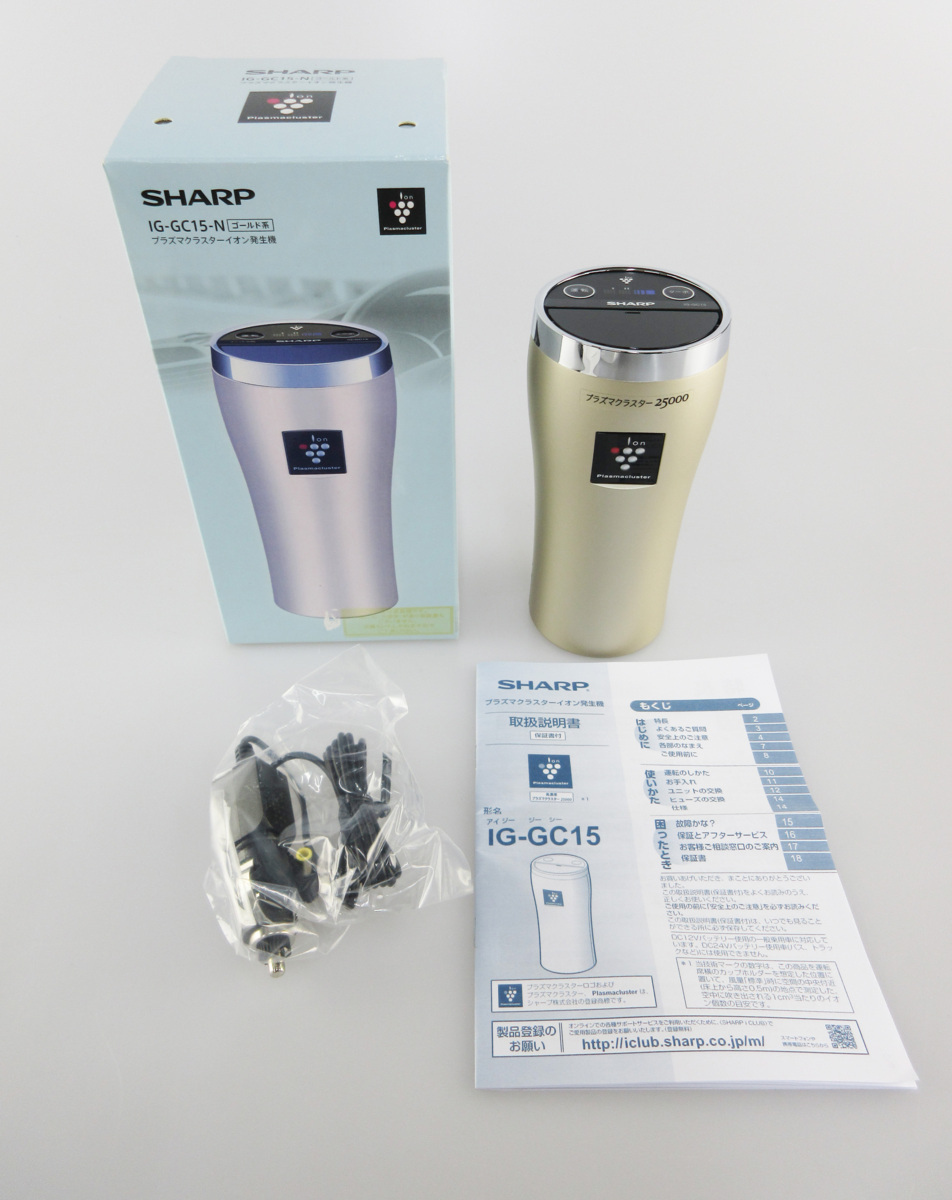 品 SHARP シャープ プラズマクラスター 車載用25000 イオン発生機 IG-GC15-N ：：(空気清浄機)｜売買されたオークション情報、yahooの商品情報をアーカイブ公開 ...