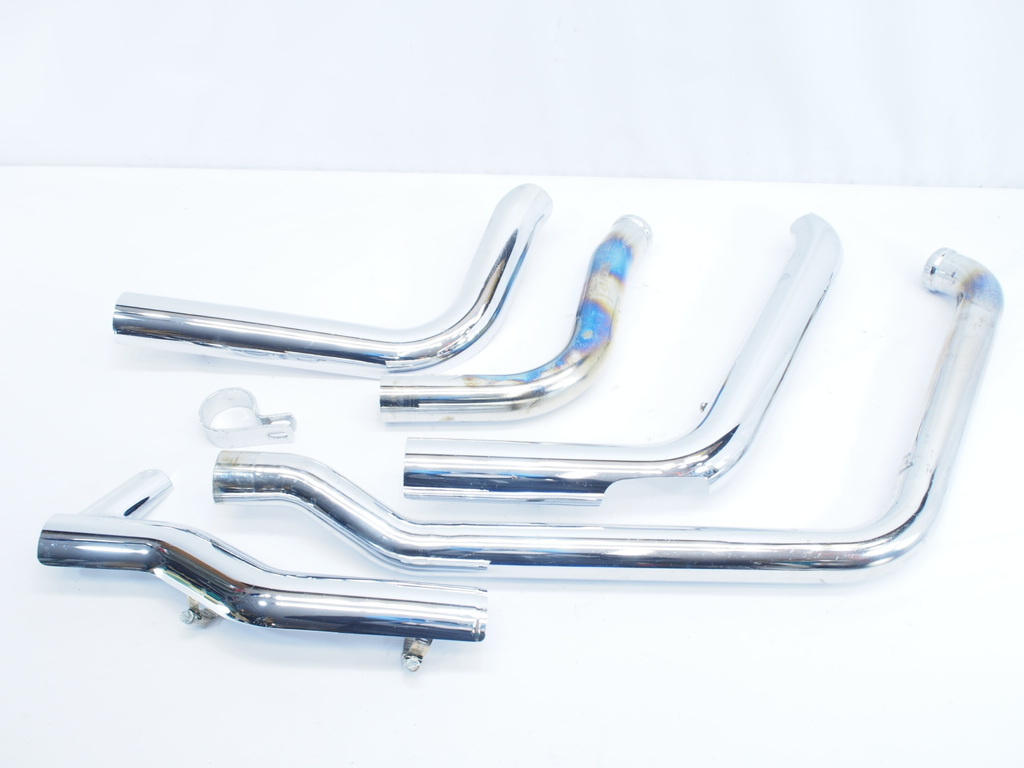 バッチリ使える ハーレー00-06年ファットボーイFLSTF純正マフラー前後エキパイFXSTSソフテイル1450(ハーレーダビッドソン用 ...