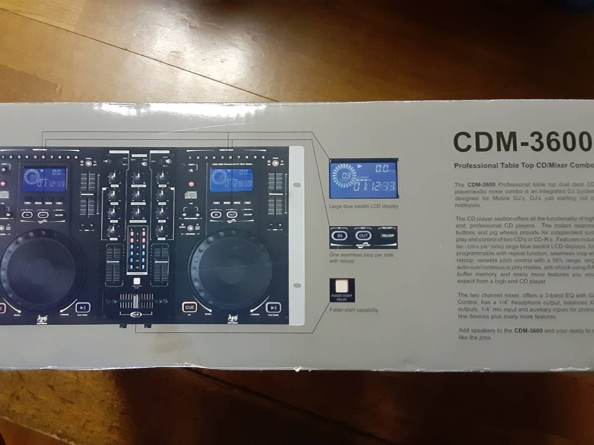 ジェミニ gemini CDM-3600 ミキサー DJワークステーション ターンテーブル(CDJ)｜売買されたオークション情報、yahooの ...