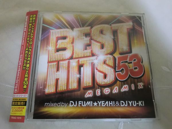 国内盤 クリックポスト発送 画像付 DJ FUMI YEAH DJ YU-KI BEST HITS 53 Megamix mixj 2CD 帯 ...