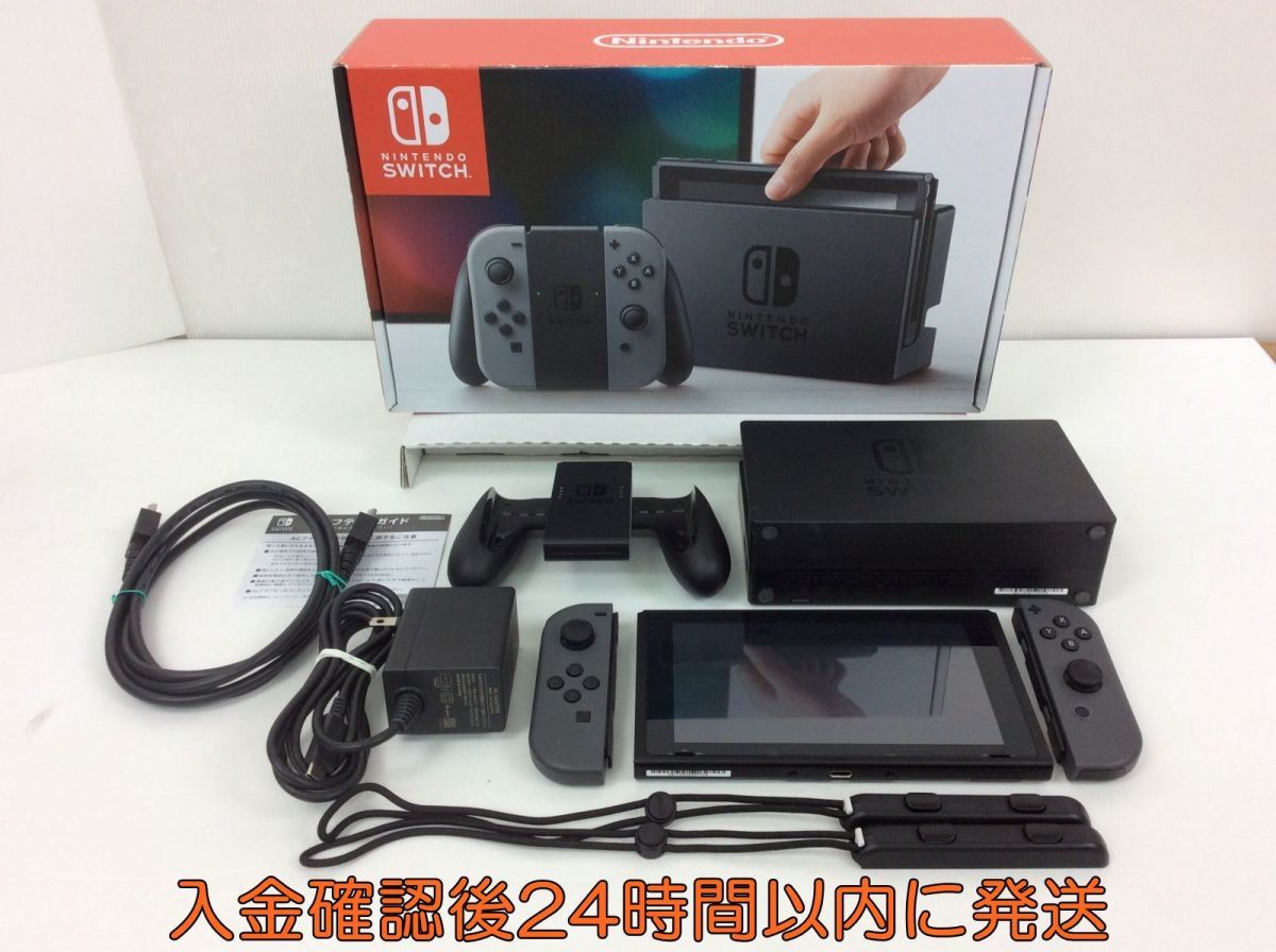 1円スタート /初期化済 任天堂 Switch スイッチ 本体 グレー HAC-S-KAAA 2018 EC43-578jy/F4 ...