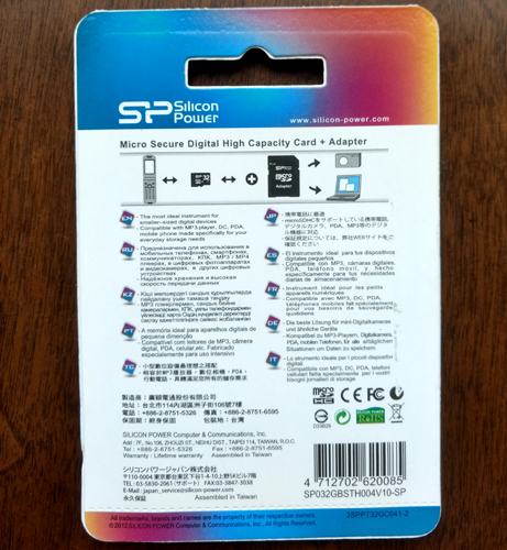 マイクロSD カード 32GB SDHC CLASS 4 シリコンパワー micro SD SP032GBSTH004V10-SP(2GB)｜売買されたオークション情報、yahooの商品情報を ...