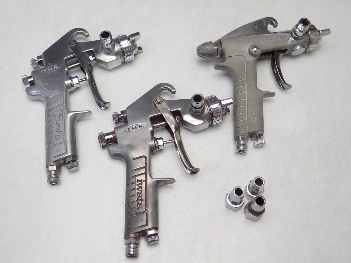iwata イワタ スプレーガン W-71 / WIDER-61 計3個セット(エアーツール)｜売買されたオークション情報、yahooの商品 ...