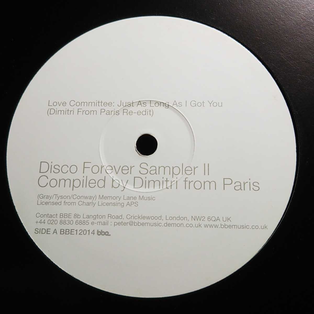 DISCO FOREVER SAMPLER II / LOVE COMMITTEE / SILVER PLATINUM & GOLD ...