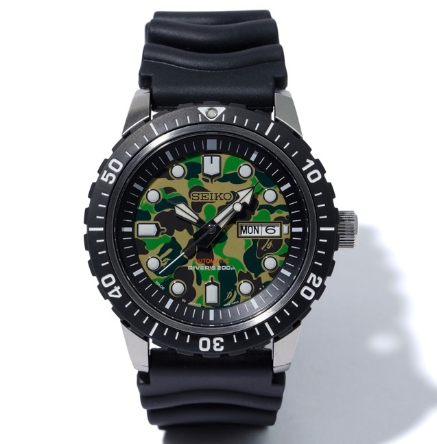 日本限定 A BATHING APE JAPAN LIMITED EDITION SEIKO X BAPE MECHANICAL DIVERS ...