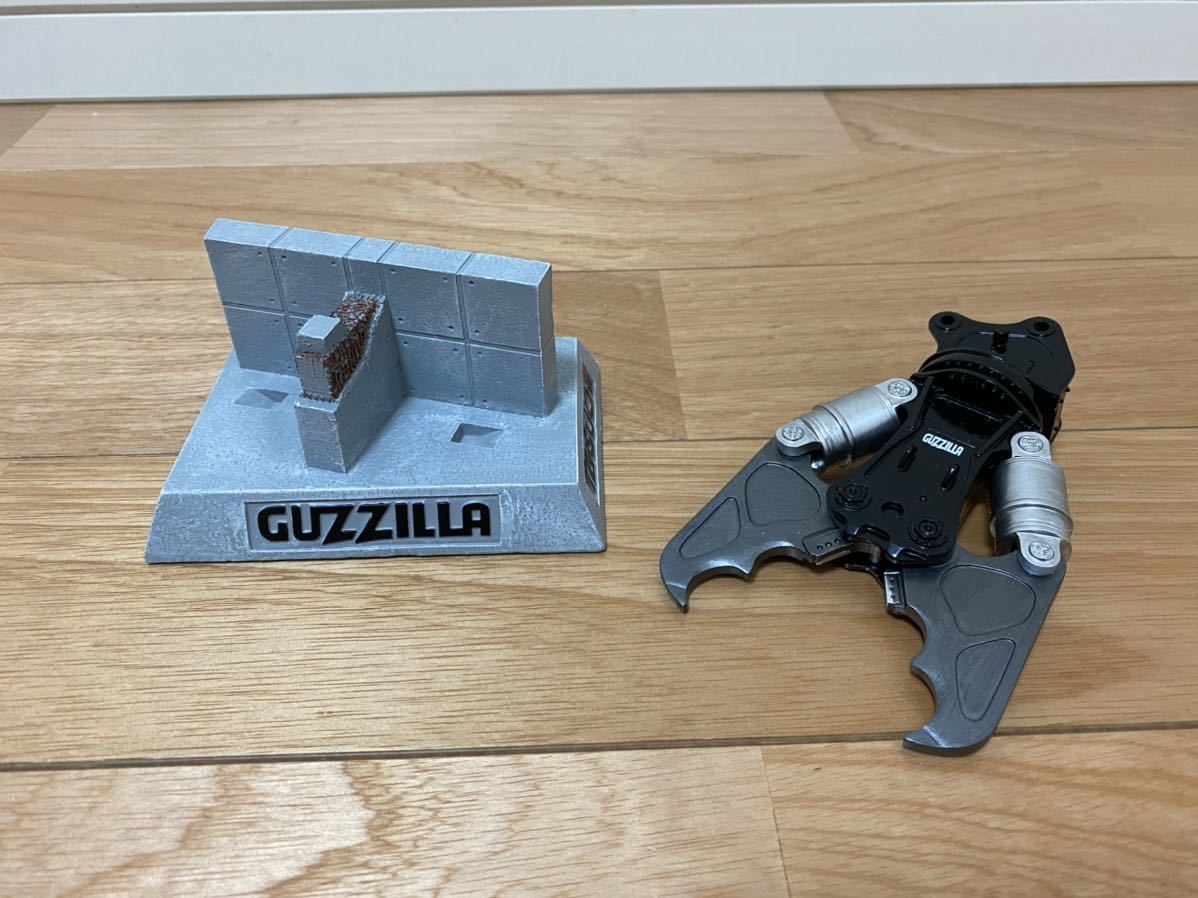 タグチ工業 ガジラ 大割機 重機アタッチメント ミニチュアモデル 非売品 TAGUCHI GUZZILLA 解体現場再現 台座付き(建設車両 ...