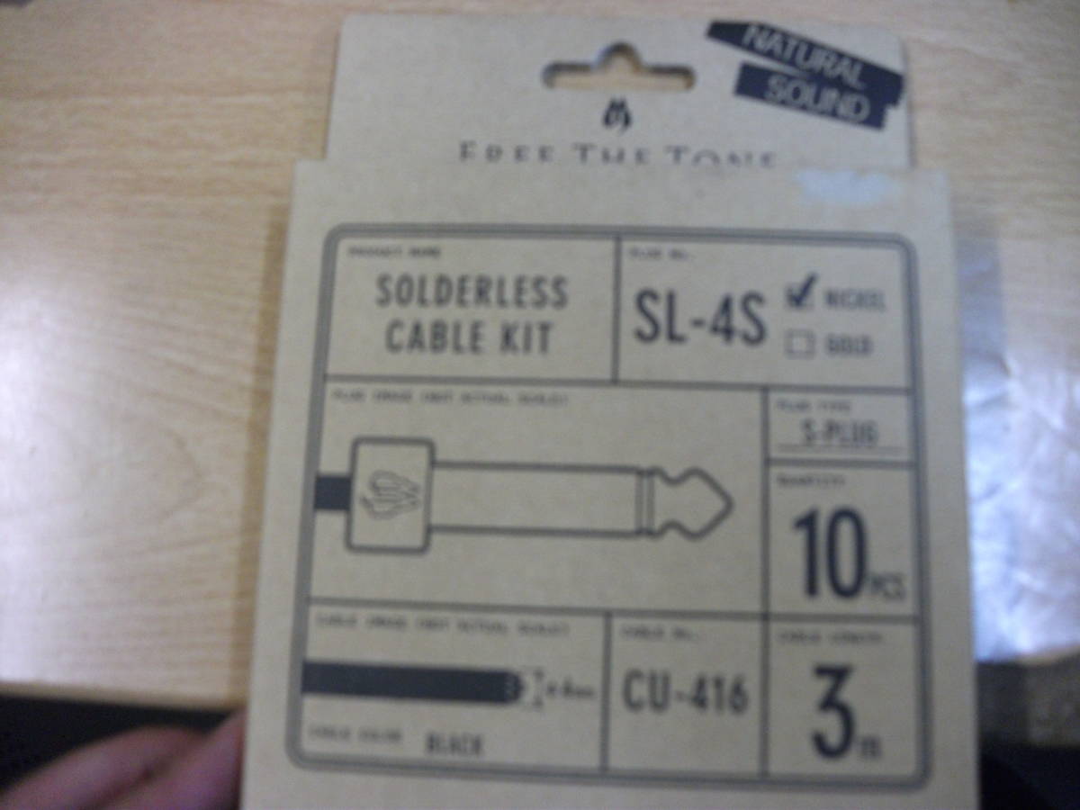 Free The Tone SL-4S-NI-10K ソルダーレスケーブルキット …(その他)｜売買されたオークション情報、yahooの商品 ...