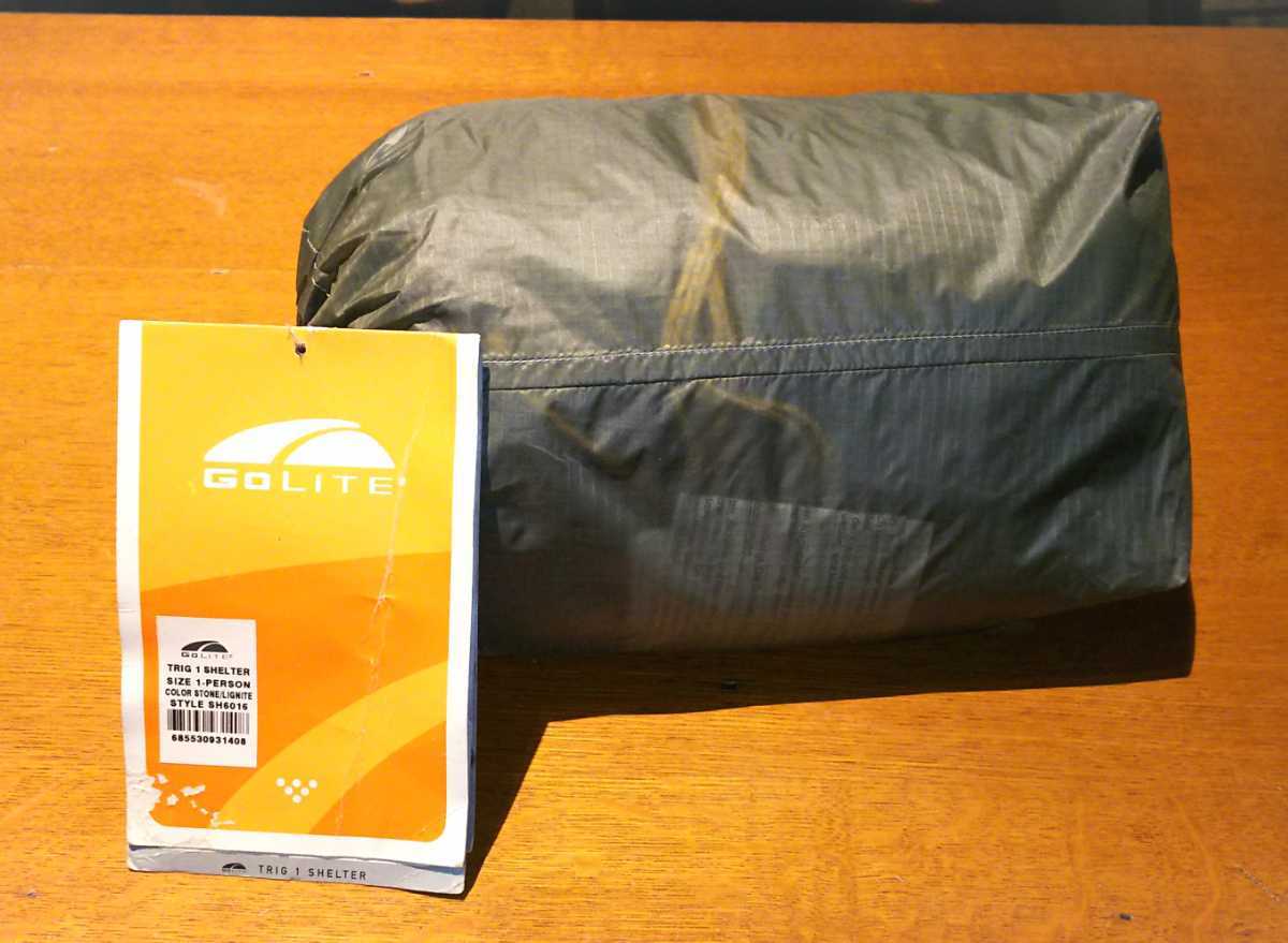GOLITE ゴーライト 1人用テント TRIG 1 SHELTER Color:STONE/LIGNITE 1回だけ使用の 品(～3人用 ...