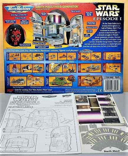 Galoob Micro Machines STAR WARS 'Episode I' Darth Maul/Theed Generator ...