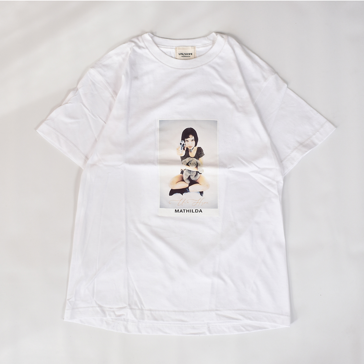 1円スタート Sサイズ MATHILDA GUNS TEE WHITE / UNHYPE マチルダ レオン Tシャツ ホワイト ムービー ...