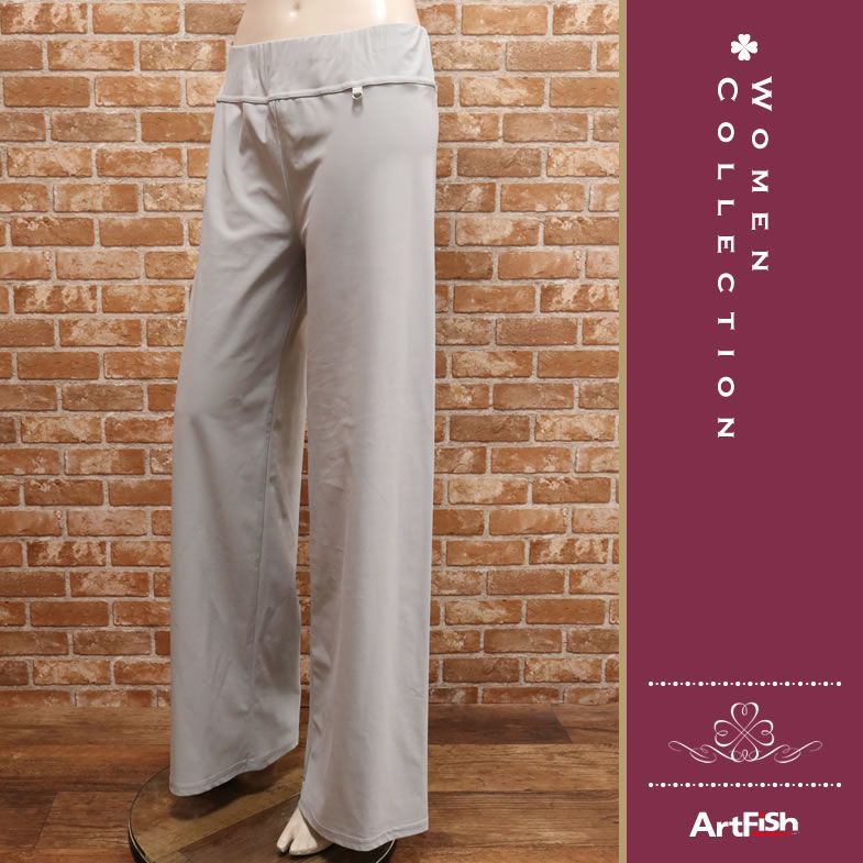 1円/春夏/RODIKA ZANIAN/FR40サイズ/イージーワイドパンツ フランス製 ストレッチ ロディカザニアン /グレー/az967 ...